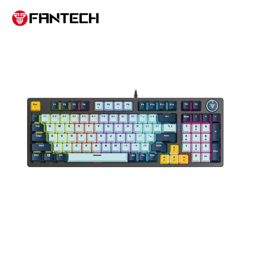 Tastatura Mehanicka Gaming Fantech MK890 RGB Atom MK96 SkyBlue (Rosie switch)