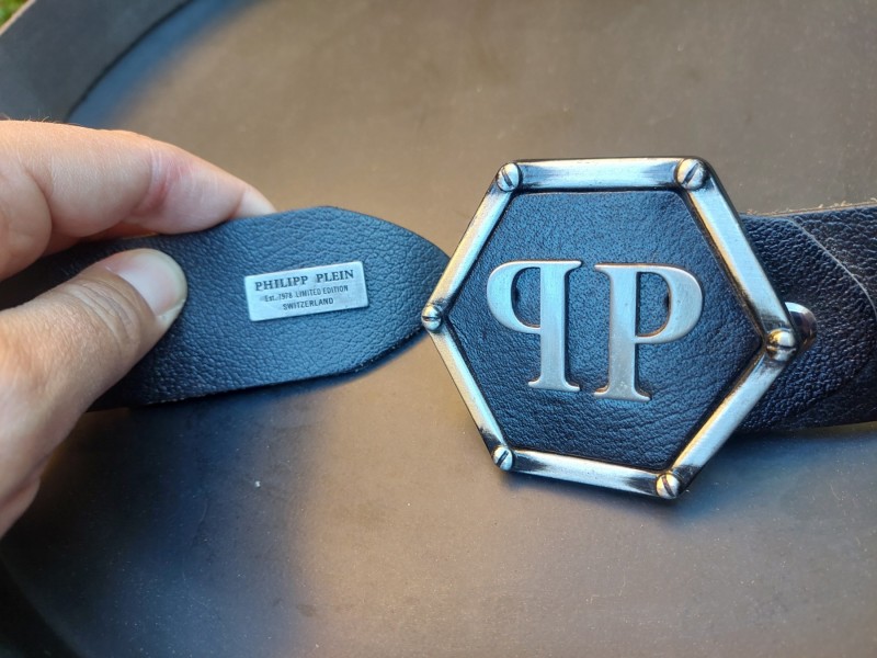 Philipp Plein kaiš FENOMENALAN leather belt
