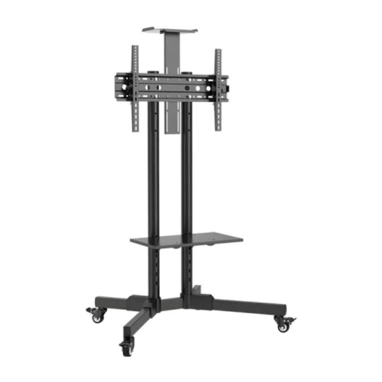 Tv Nosač Xstand Podni, 32/75" 032429, Pokretni, Podesivi, 45kg max, VESA 600x400max, TILT +15~-15°