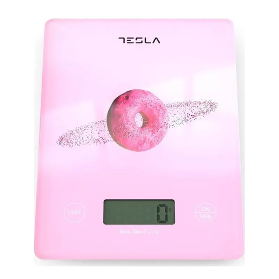 Vaga Tesla KS101P, 5KG, Kuhinjska, Digitalna, Roze/dezen