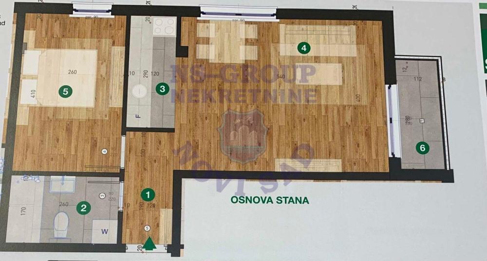 Dvosoban stan na prodaju, 45m2, 129.300€