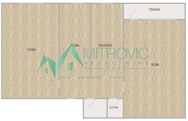 Dvoiposoban stan na prodaju, 75m2, 193.125€