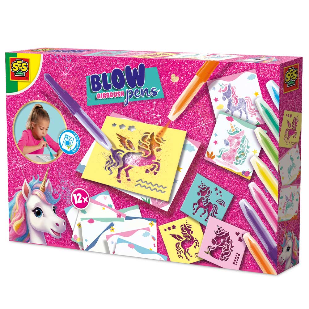 SES Creative Kreativni set sa vazdušnom olovkom - jednorog