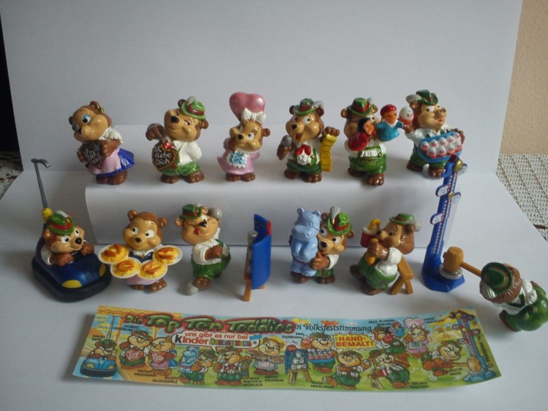 die top ten teddies in volksfests iz 1996-komplet