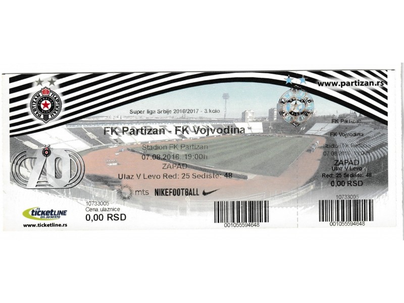 2016_08 PARTIZAN - VOJVODINA! Prvenstvo.