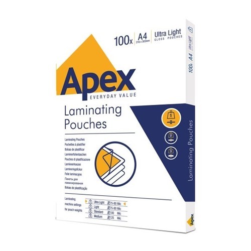 Apex folije za plastifikaciju A4 – sjajne, ekonomične