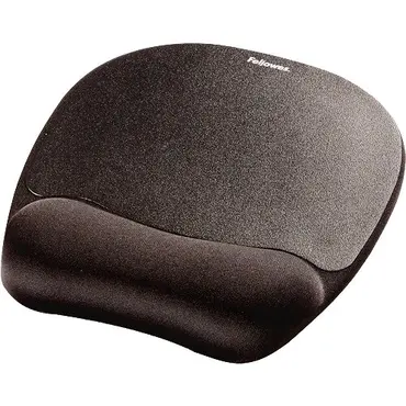 Podloga za miš sa osloncem – memory foam, crna