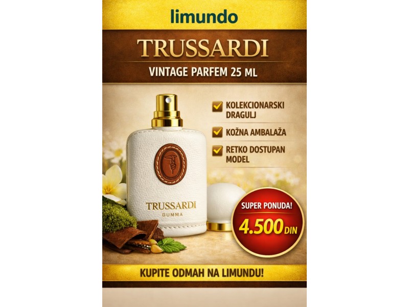 Trussardi Donna EDP 25 ml – stari model sa kožnom ambal