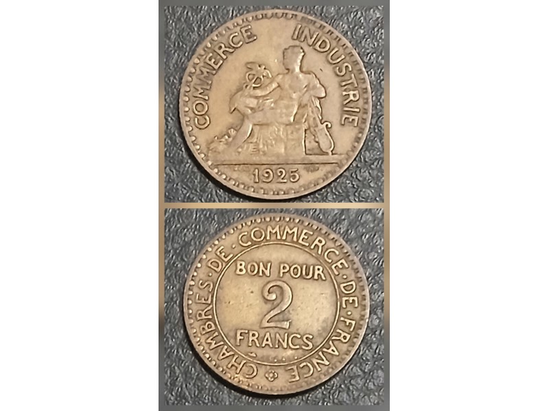 Francuska 2 Francs 1925.god.