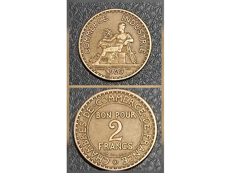 Francuska – 2 Francs 1923. godina