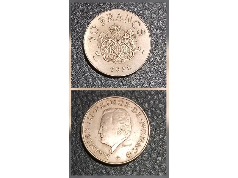 Monako – 10 Francs 1978 (Prince Rainier III) ?