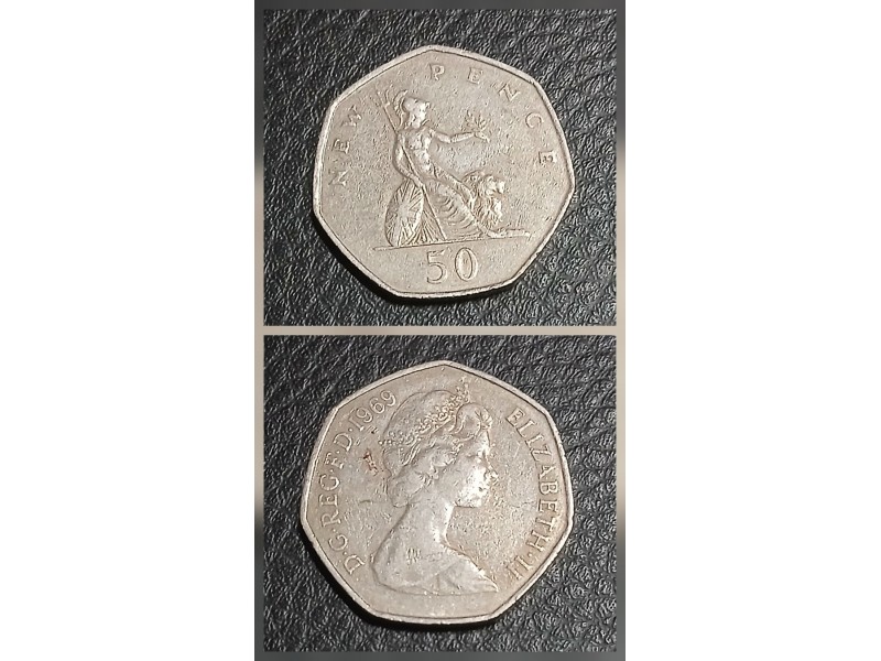 Velika Britanija – 50 New Pence, 1969 ??
