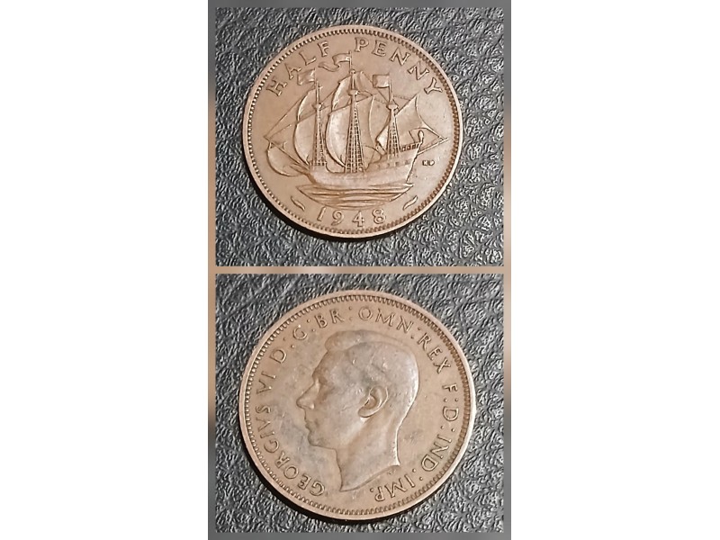 Velika Britanija Half Penny 1948 – George VI