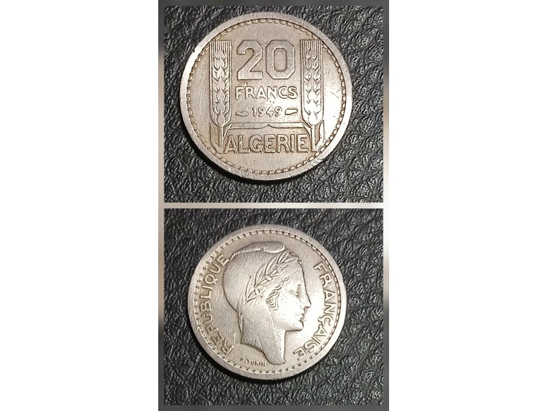 Alžir - Francuska 20 Francs 1948 – Algerie