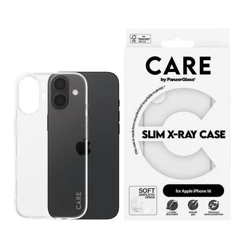 IPHONE 16 PANZERGLASS CARE FASHION SLIM X-RAY CASE - TRANSPARENT