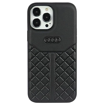 IPHONE 13/13 PRO AUDI MASKA PRESVUČENA KOŽOM - CRNA