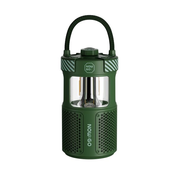NOW GO Bluetooth zvučnik, lampa, Powerbank F1, zelena