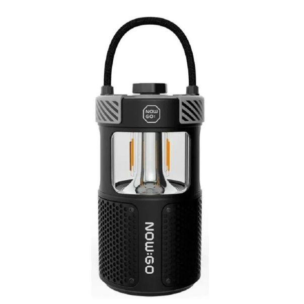 NOW GO Bluetooth zvučnik, lampa, Powerbank F1, crna