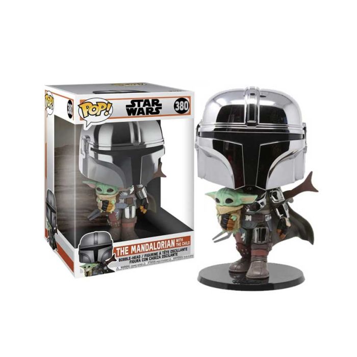 Figura Funko POP! Star Wars Mandalorian - Mandalorian with Child 25cm