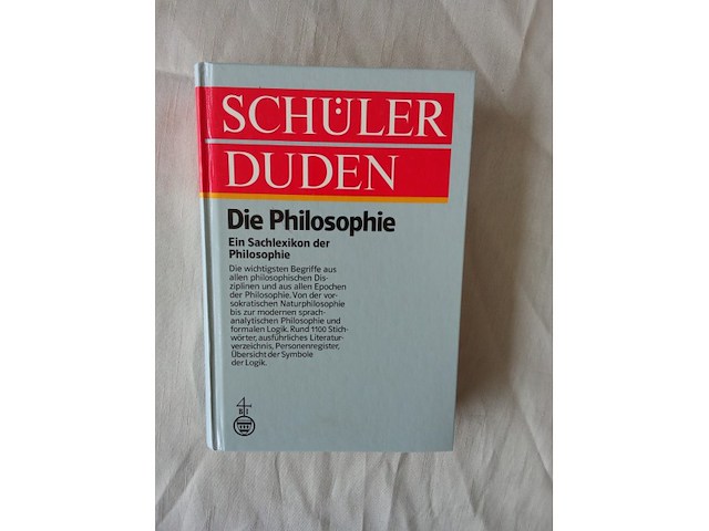 Schuler-Duden-Die Philosophie-Gerhard Kwiatkowski