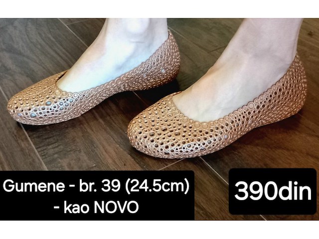 Gumene baletanke braon br. 39 - kao NOVO