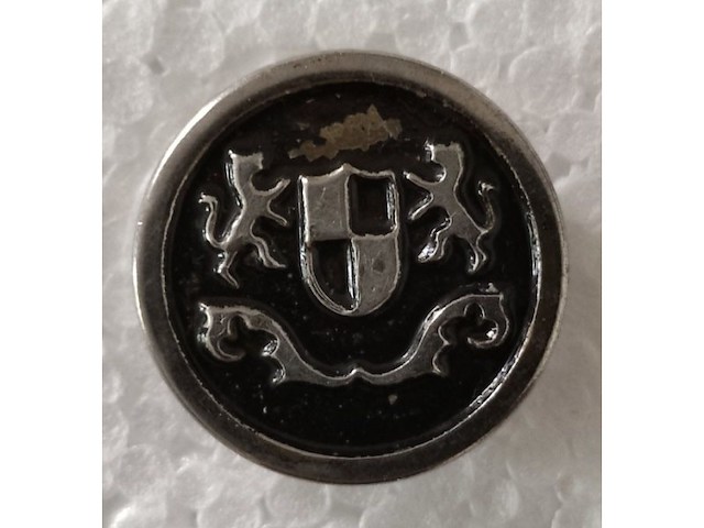 Metalna dugmad sa grbom (set od 6 komada) - 2.3 cm