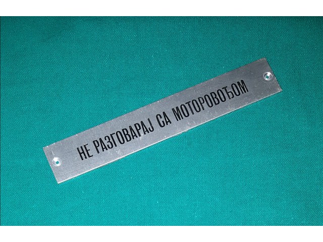 Pločica `JUGOSLOVENSKE ŽELEZNICE` Jugoslavija 6