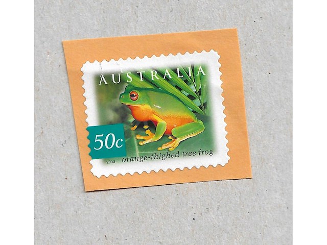 (M) markica 2003 Australija 50c Orange-thighed TreeFrog