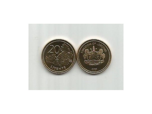 LESOTHO 20 lisente 2023. UNC