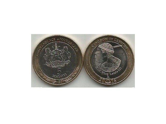 LESOTHO 5 maloti 2016. UNC