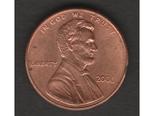 1 Cent `Lincoln Memorial Cent` - 2006