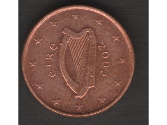 1 Euro Cent - 2002 - Ireland, Irska