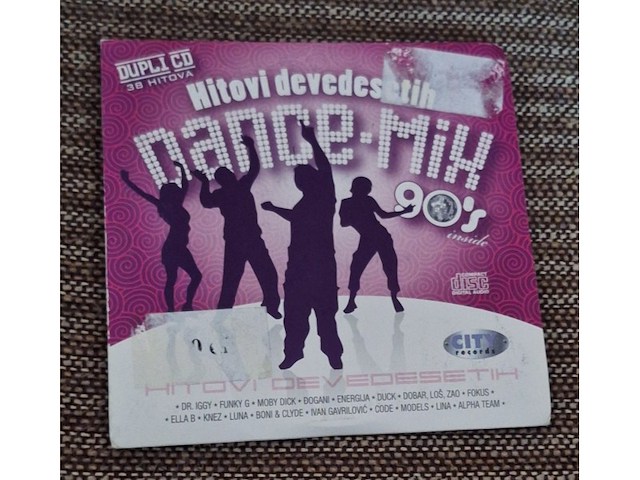 2CD-HITOVI 90` DANCE MIX-FANKY G-DR IGGY-DJOGANI-MODELS