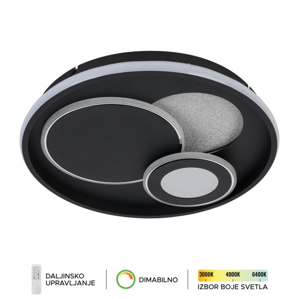 FORMA LED plafonska lampa 24W 3000K,4000K,6400K F2104-24C BK