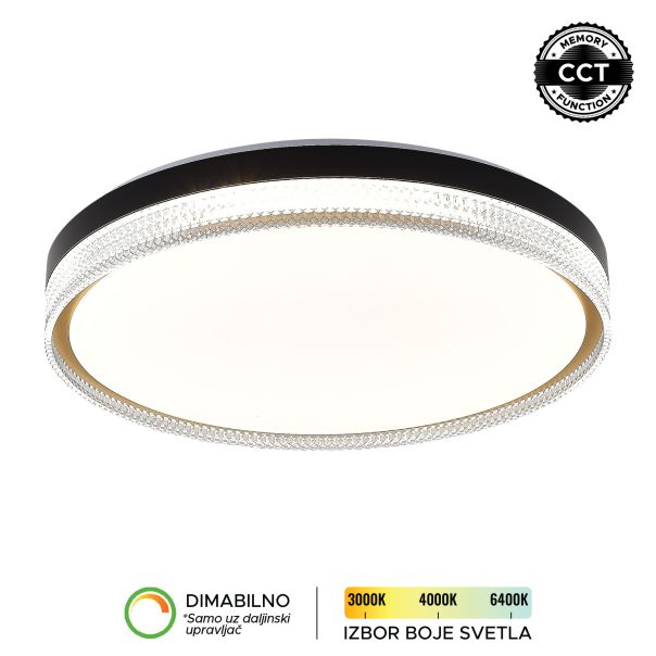 FORMA LED plafonjera 70W 3000K-6400K LP-415-70R BK+SG
