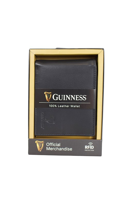 Muški novčanik JBGNW01 Guiness | crni | RFID | 12x9x2 cm