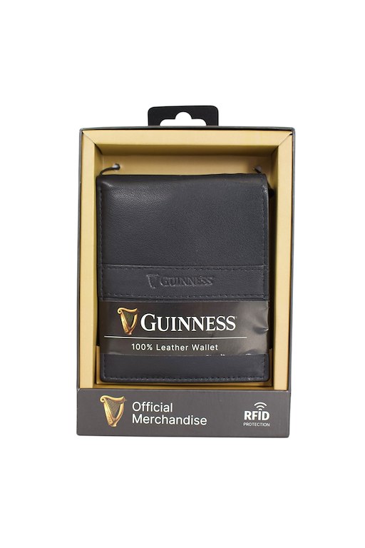 Muški novčanik JBGNW03 Guiness | crni | RFID | 12x9x2 cm