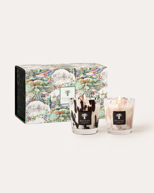 Set sveća // Duo – „Black & White Pearls“