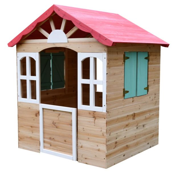 Dečija drvena kućica za igru na otvorenom KINDER HOME