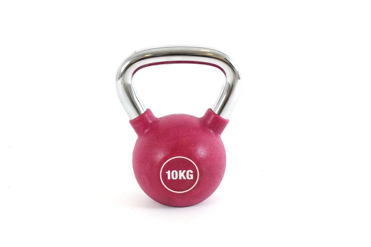TRENAŽER-KETTLEBELL RUČNI TEG 10kg HROM-LJUBIČASTI