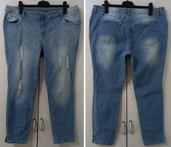 *BODY FLIRT* urbane streč cepkane farmerke 48/50