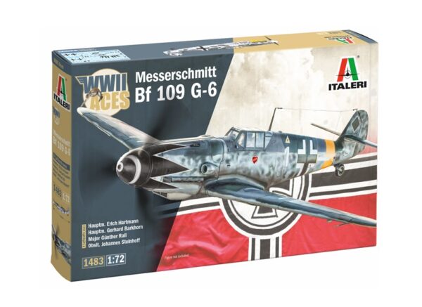 ITALERI 1/72 Messerschmitt Bf 109 G-6 WWII Aces