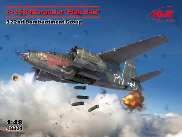 ICM 1/48 B-26B Marauder ‘Flak Bait’ 322nd Bombardment Group