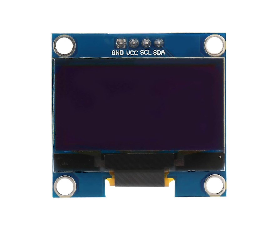 OLED Ekran 1.3" 128x64 Plavi - I2C/IIC Modul (4-pin)
