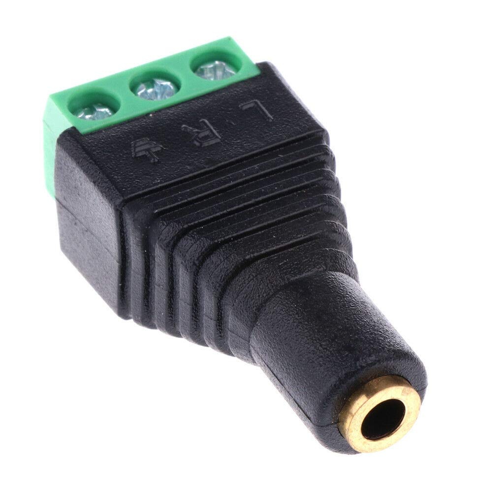 Audio adapter 3.5mm ženski (TRS) na 3-pinski terminal sa šrafom (klemu)