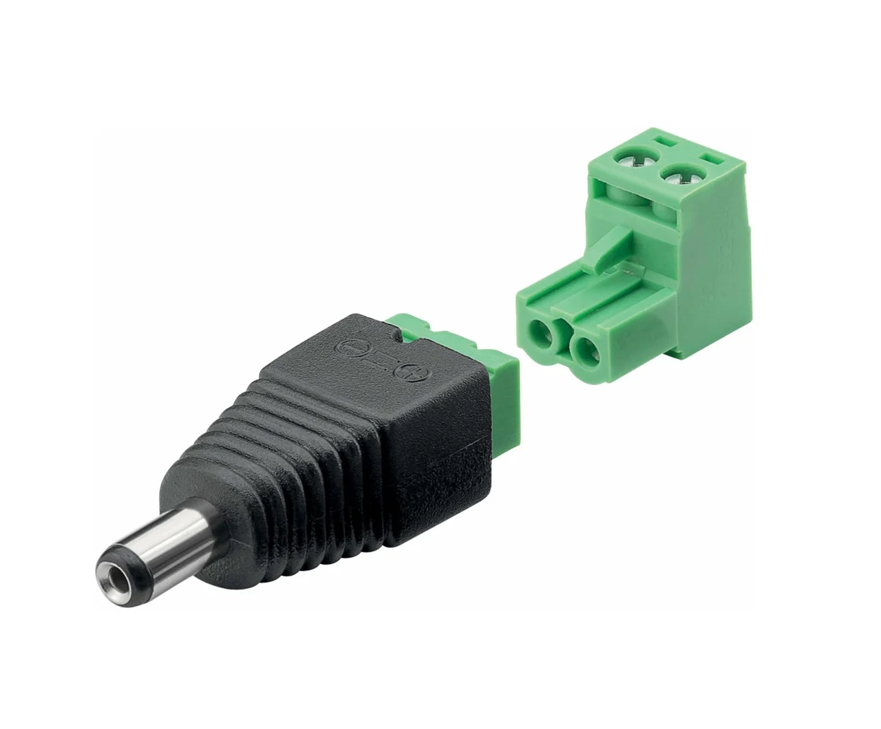 DC muški konektor 2.1x5.5mm sa klemom na šraf za kamere i LED trake, odvojiva klema