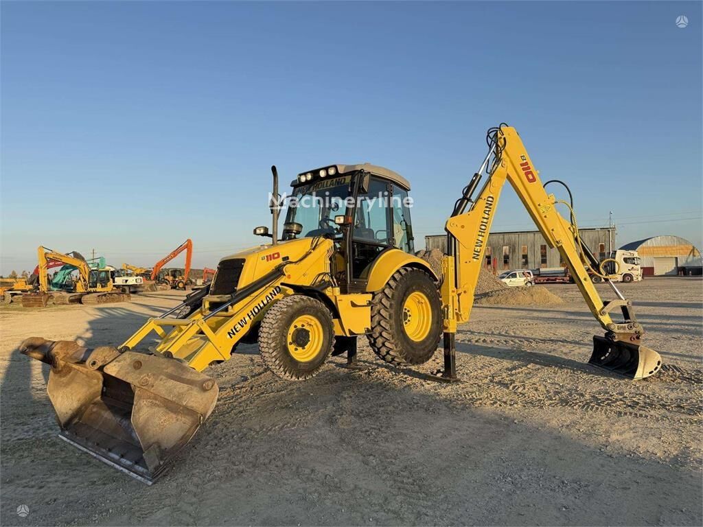 New Holland B 110-4PT, 2 quick couplers bager-utovarivač