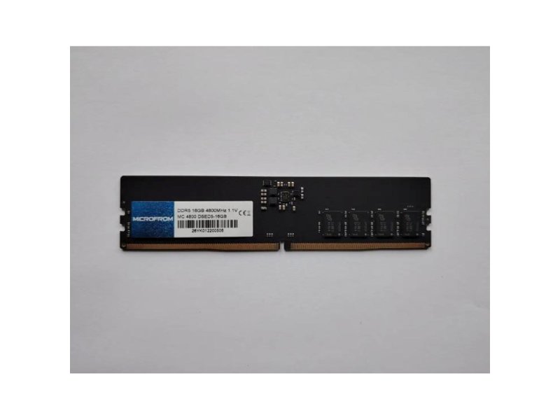 MICROFROM 16GB DIMM DDR5 4800MHZ CRNA PC4800-16GB