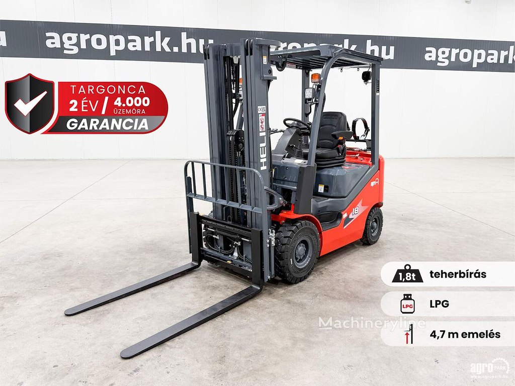Novi Heli H3 1.8-ton LPG forklift with 4.7-meter lift viljuškar na gas/benzin
