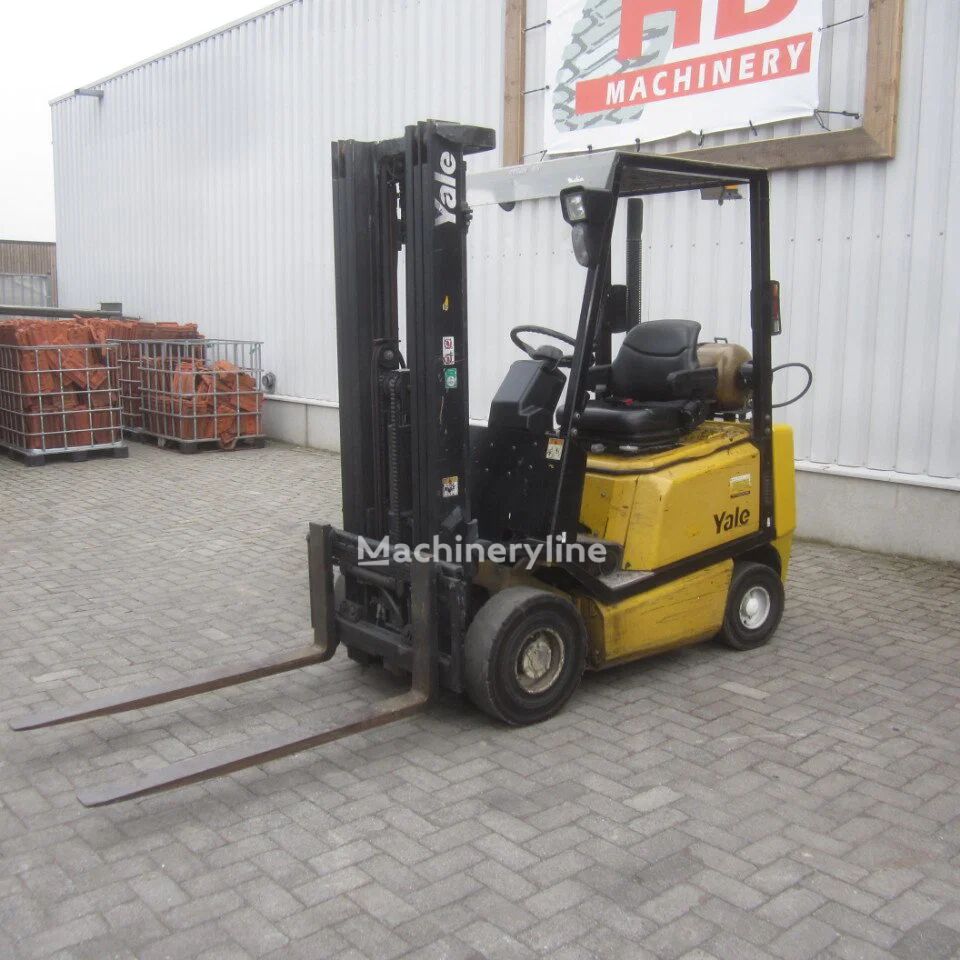 Yale Heftruck GLP16, LPG-gas, triplex, side shift, container mast. viljuškar na gas